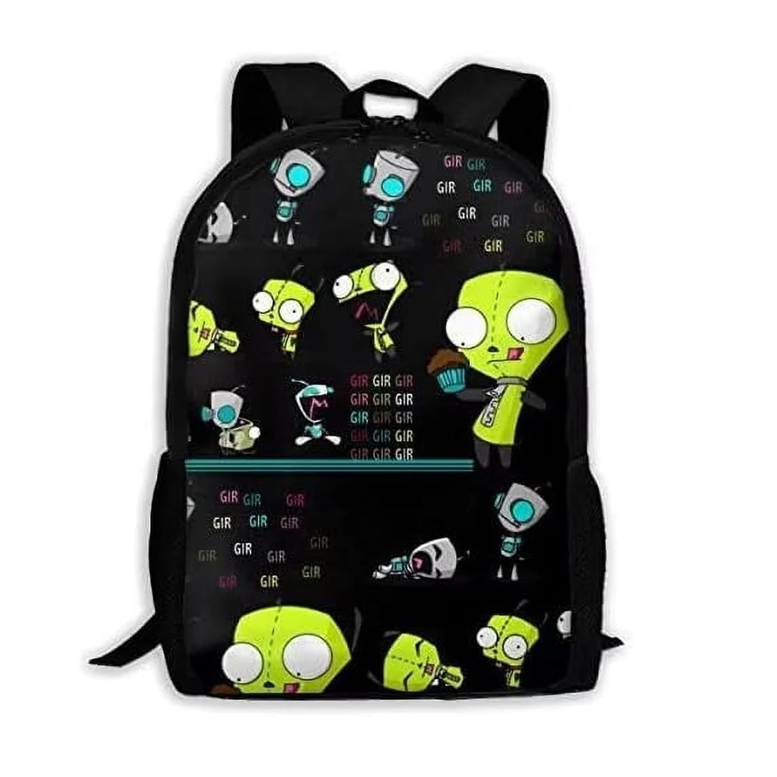 TYFLEI Cartoon Style Invader Zim Backpack Back to School Supplies 17.3 ...