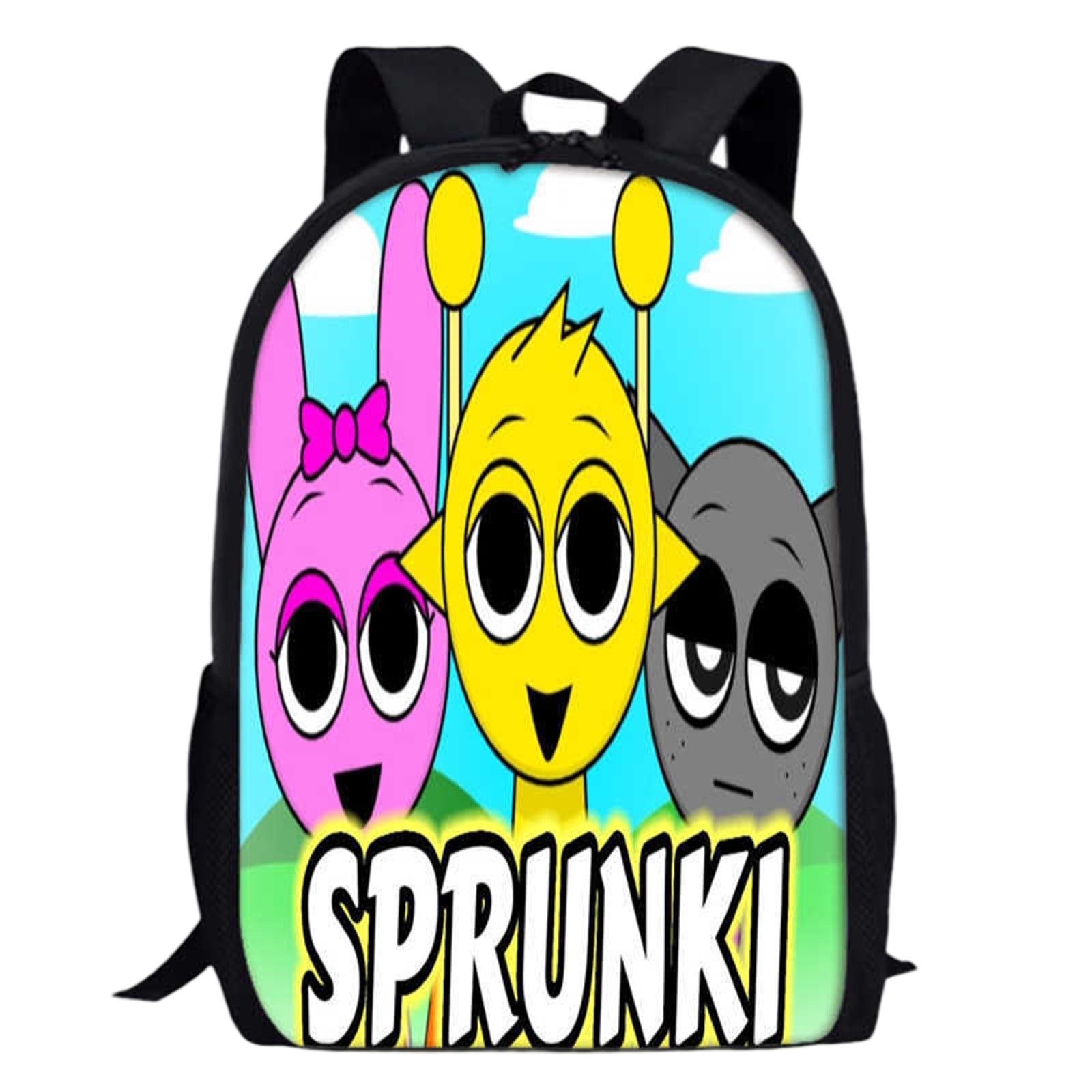 TYFLEI Cute 3D Printed Sprunki Backpack Cartoon Style Travel Laptop ...