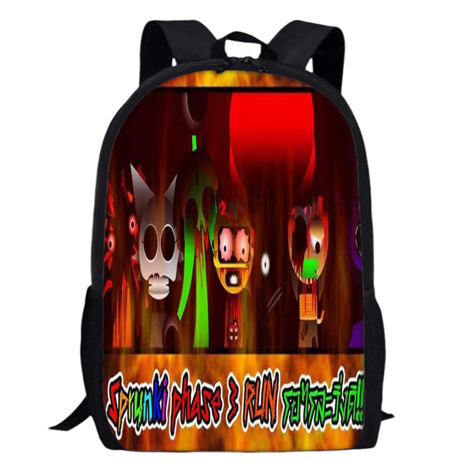 TYFLEI Cute 3D Printed Sprunki Backpack Cartoon Style Travel Laptop ...