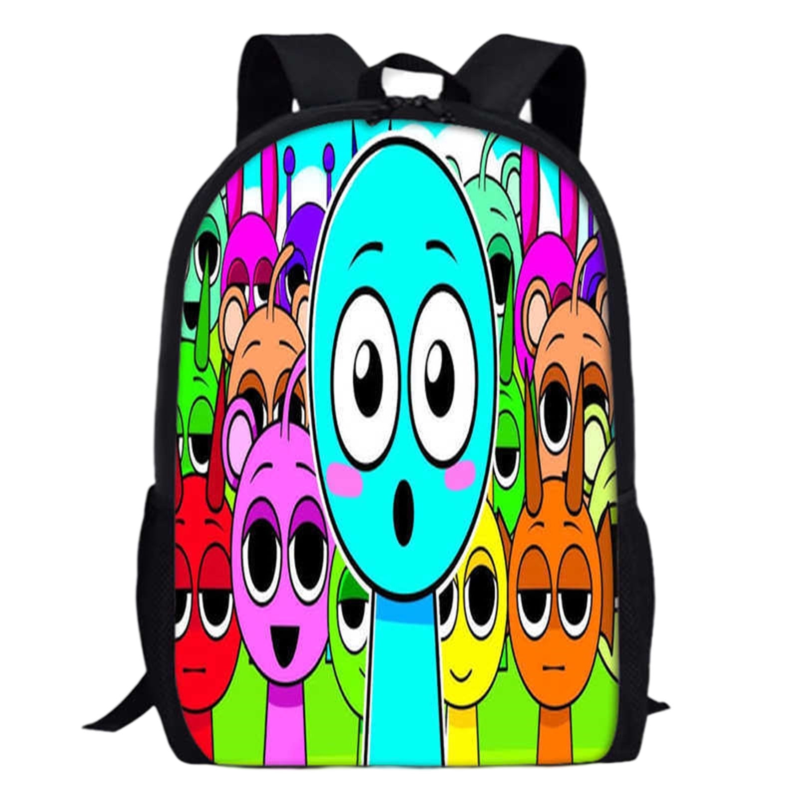 TYFLEI Cute 3D Printed Sprunki Backpack Cartoon Style Travel Laptop ...