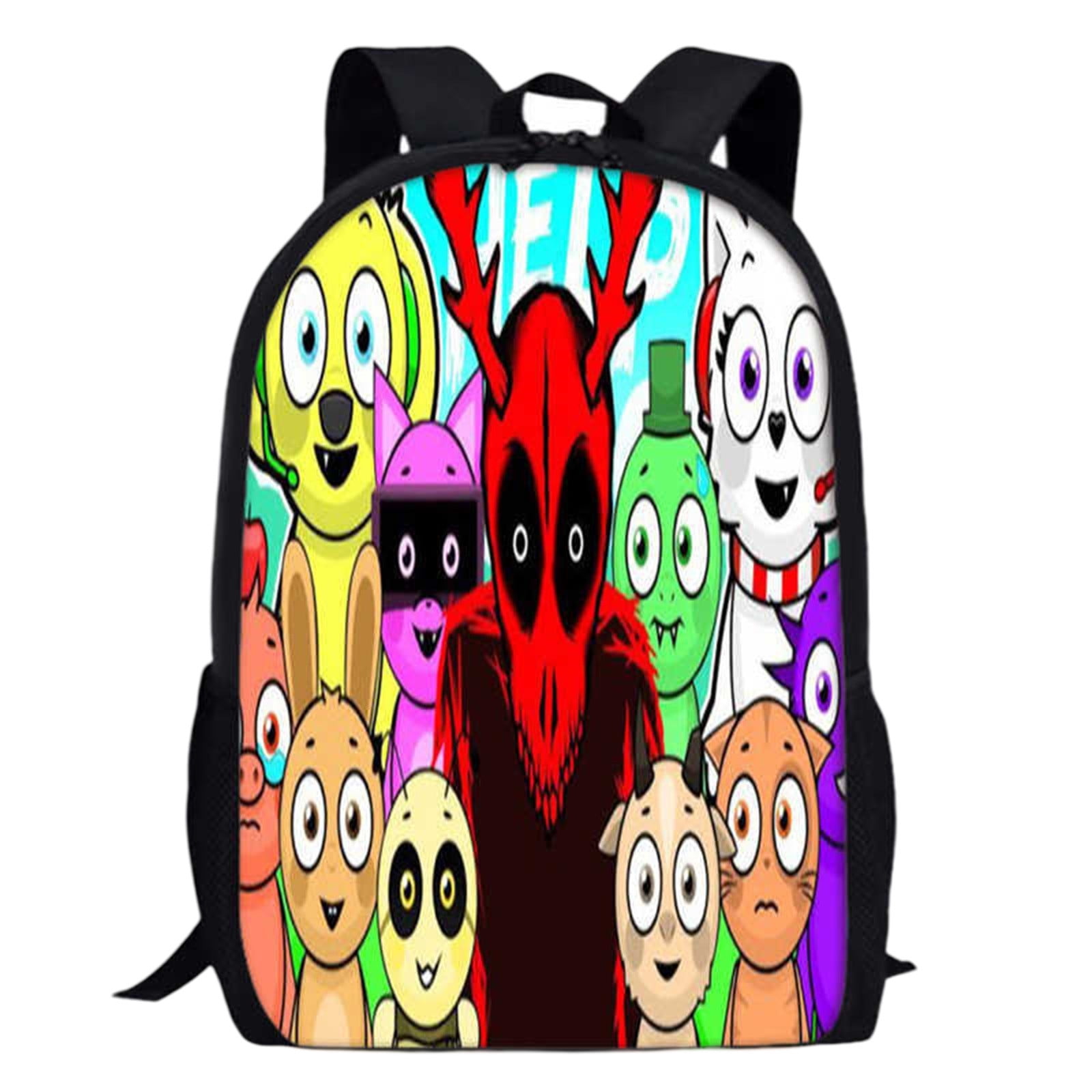 TYFLEI Cute 3D Printed Sprunki Backpack Cartoon Style Travel Laptop ...