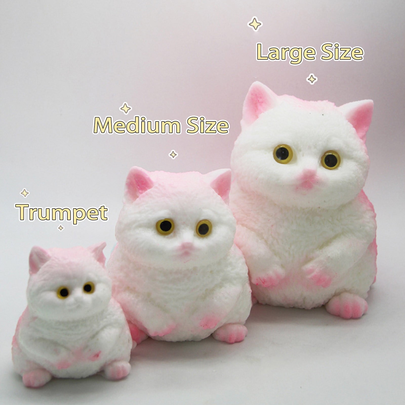 TYFLEI Cute Cat Stress Relief Toy for Adults Teens Make Fun and Funny ...