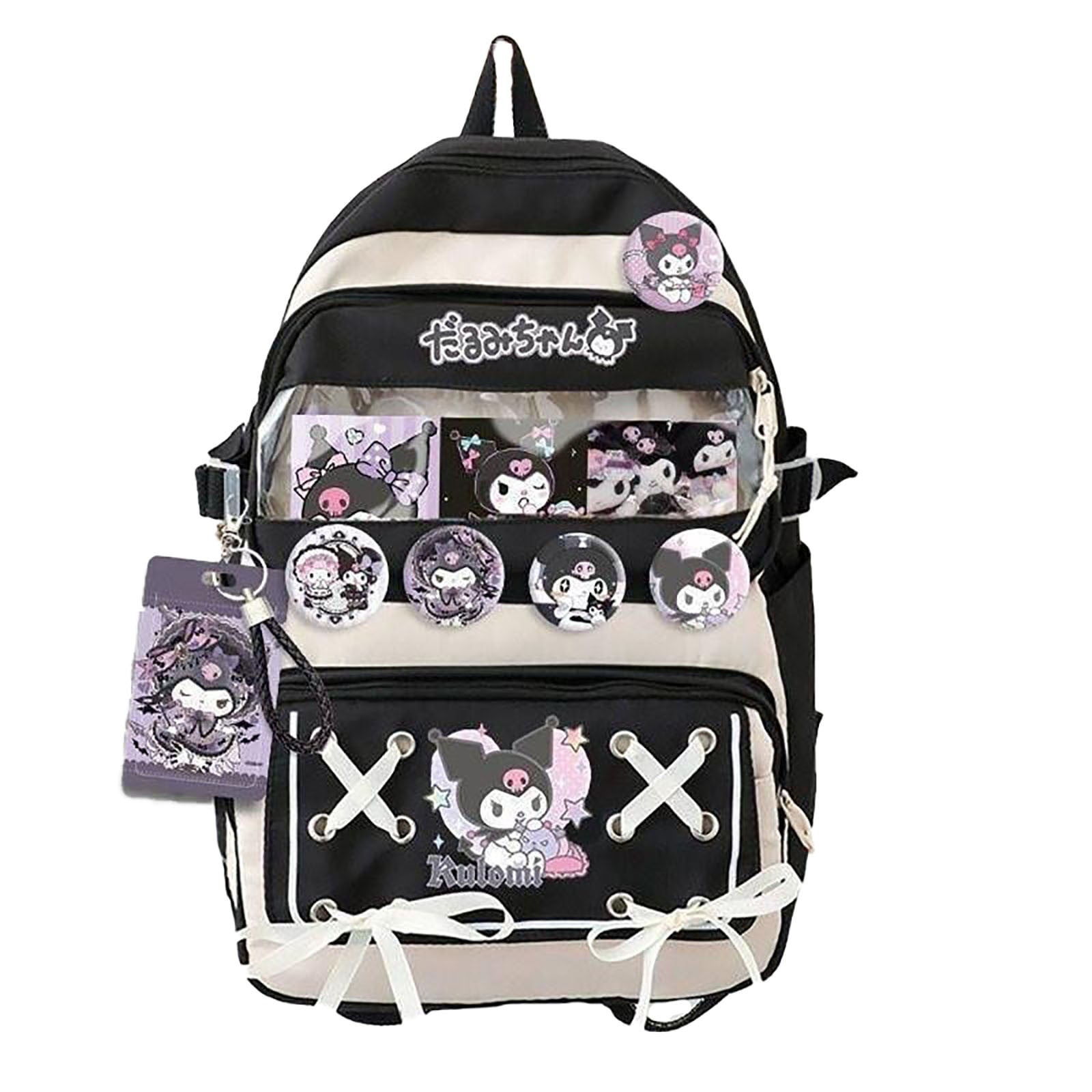 TYFLEI Cute Kuromi Cartoon Backpack for School Travel Work Large ...
