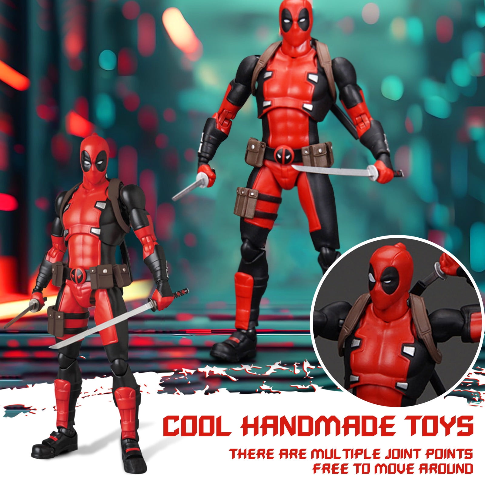 TYFLEI Deadpool Action Figures Exquisite Deadpool Collectibles for Fans ...