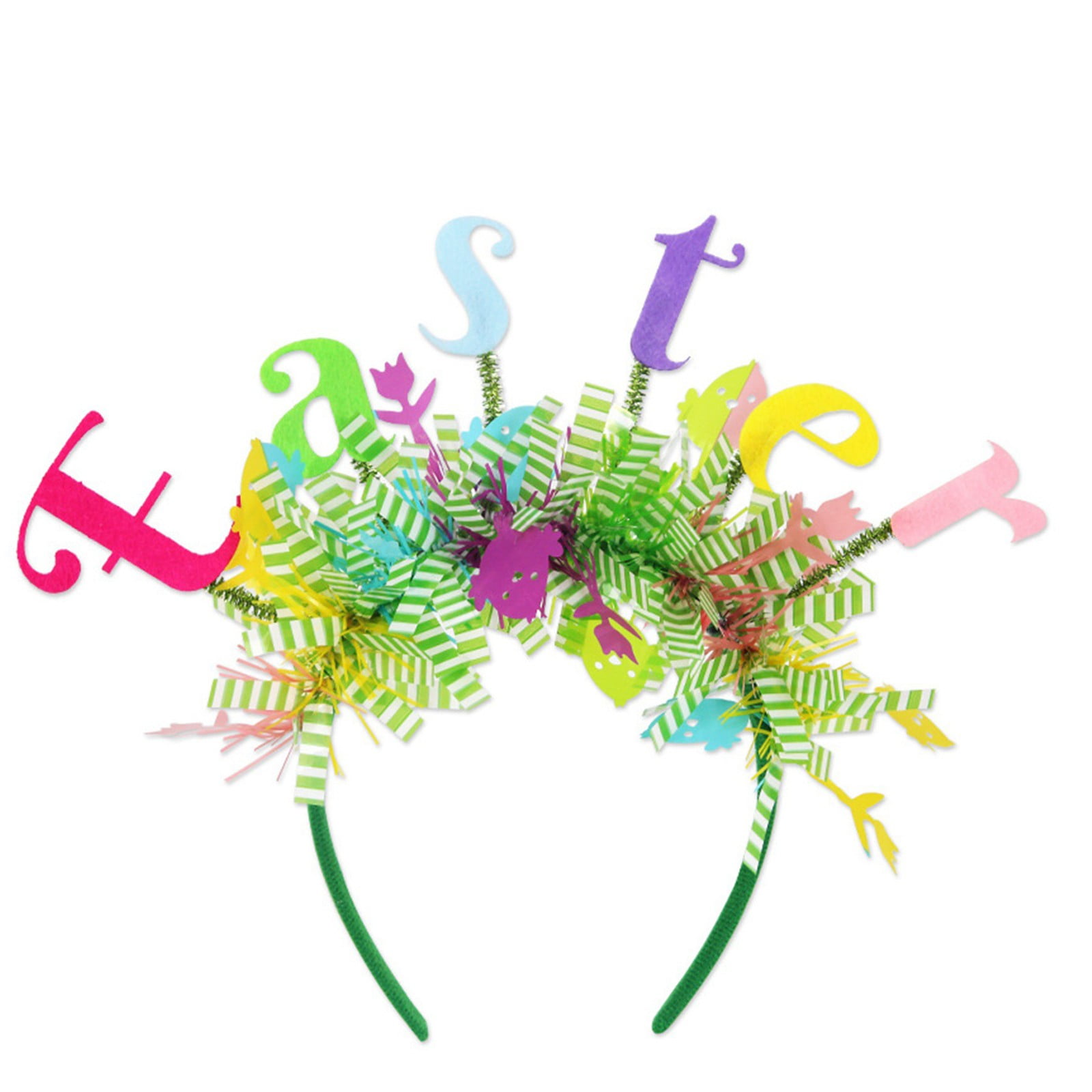 TYFLEI Easter Headbands Easter Bunny Ears Egg Headbands Colorful ...