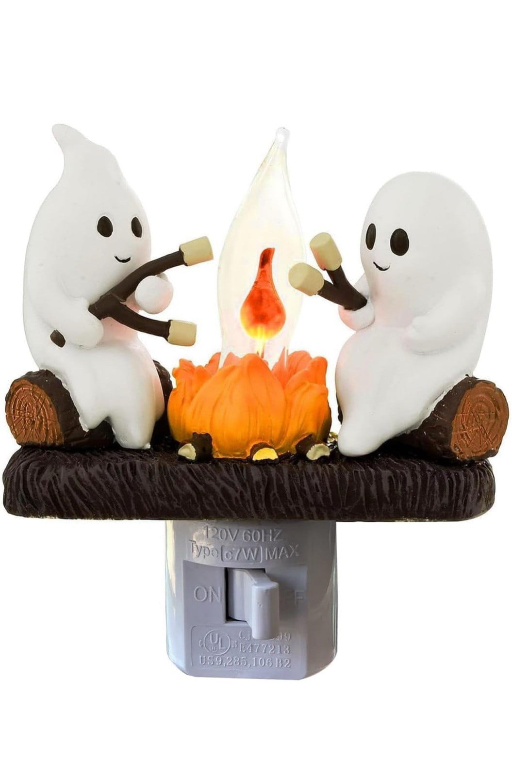 TYFLEI Halloween Ghost Bonfires 3D Flashing Night Lights, LED Ghost ...