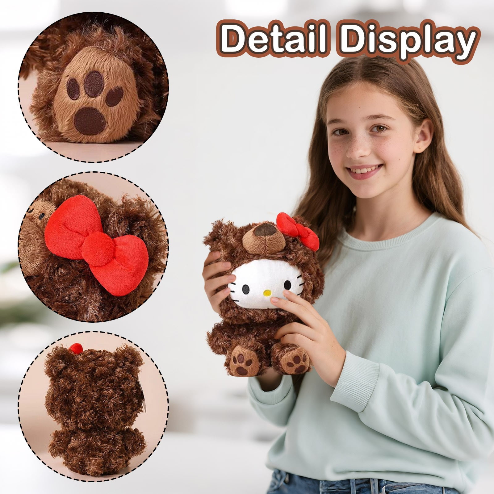 TYFLEI Hello Kitty Plush Cute Dolls Birthday Party Gifts Collectible ...