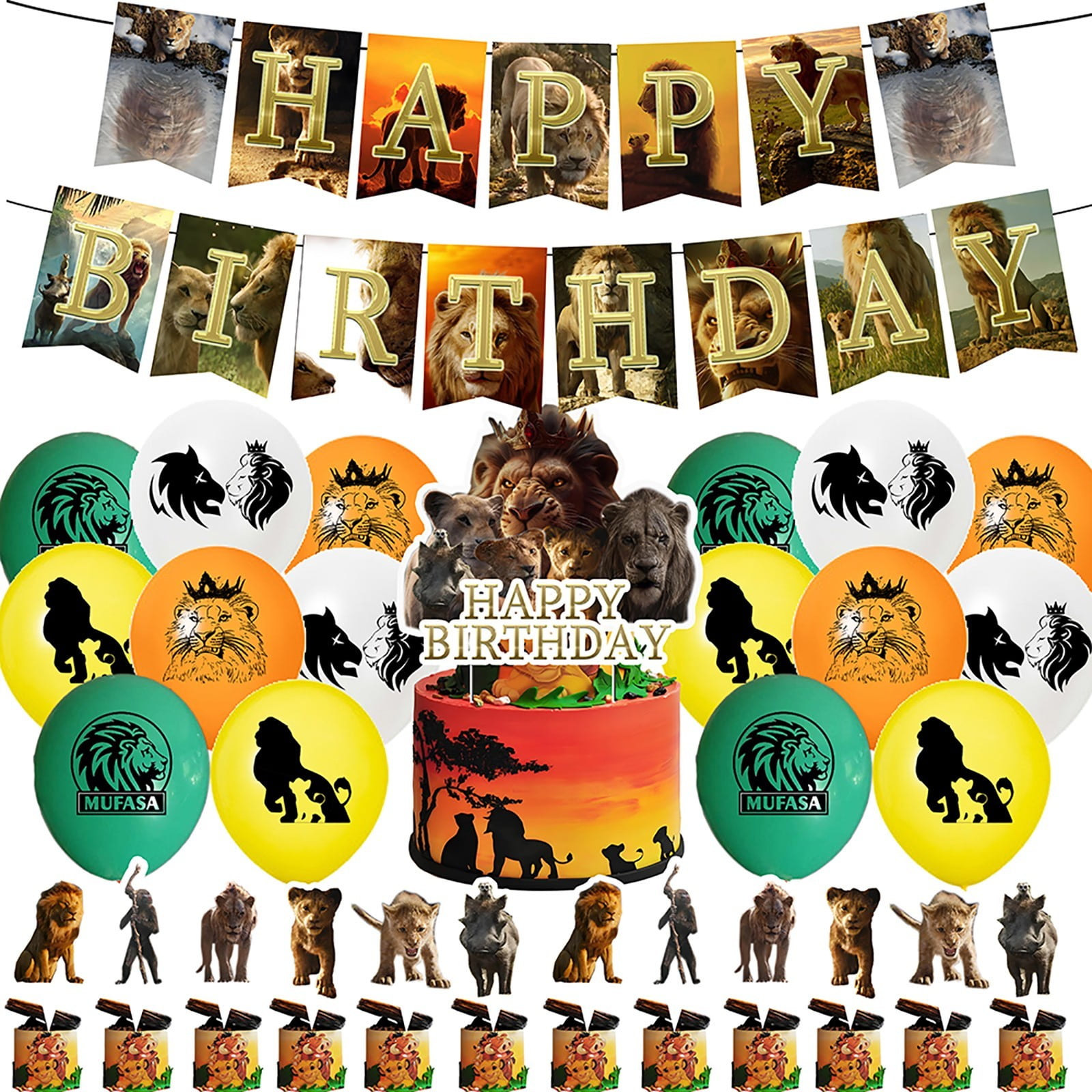 TYFLEI Lion King Birthday Party Decorations Lion King Party Supplies ...