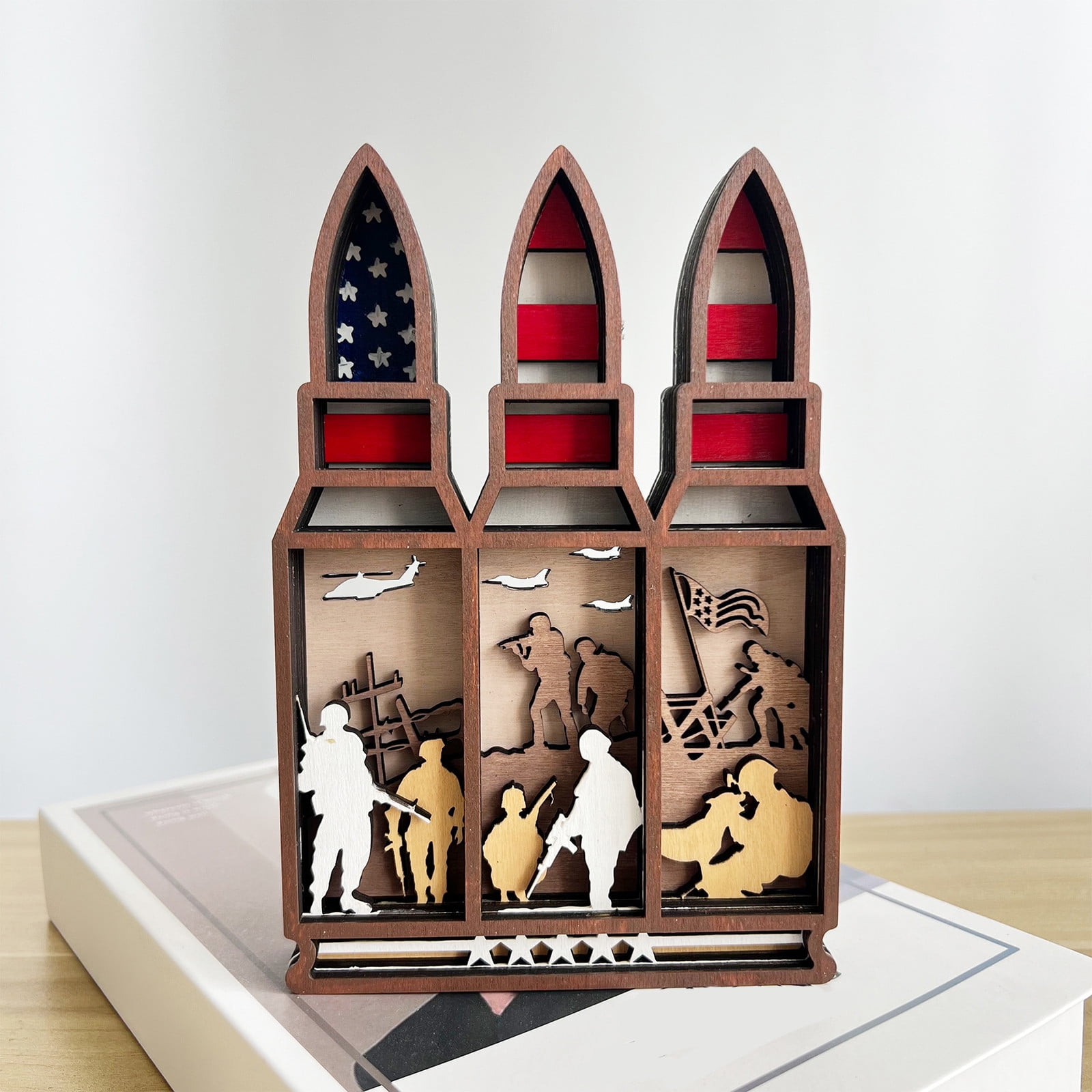 TYFLEI Memorable 4th of July Wooden Decorations Independence Day ...