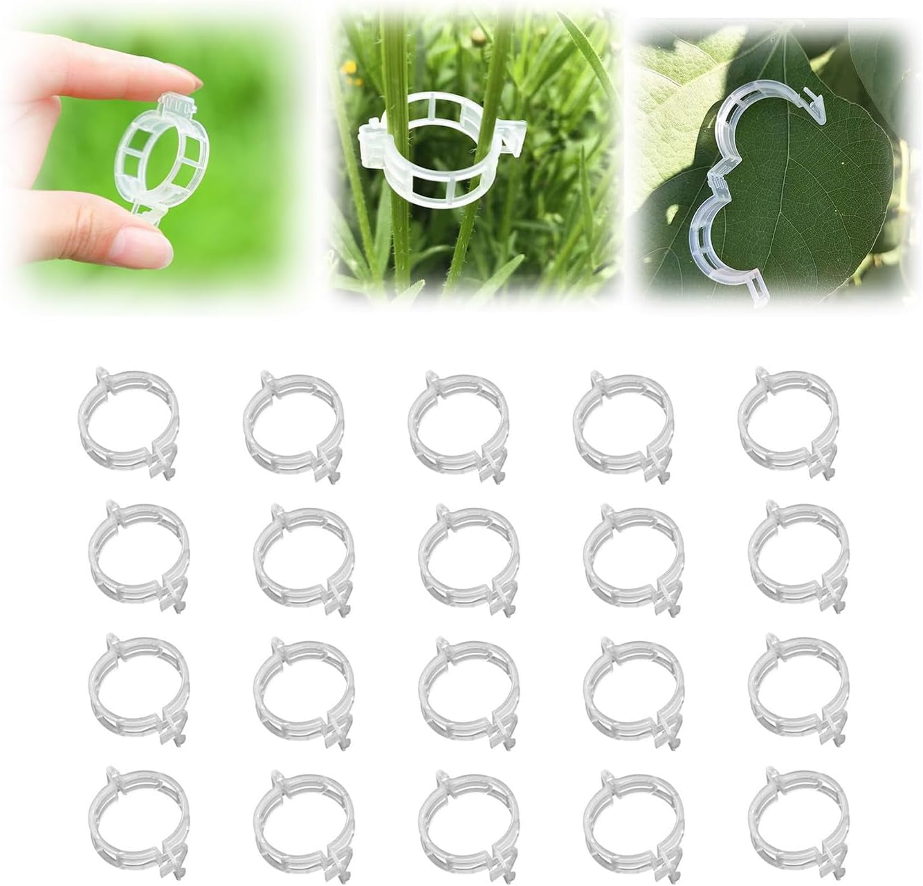 TYFLEI Reusable Plastic Plant Clips for Climbing Plants 2025 - Gentle ...
