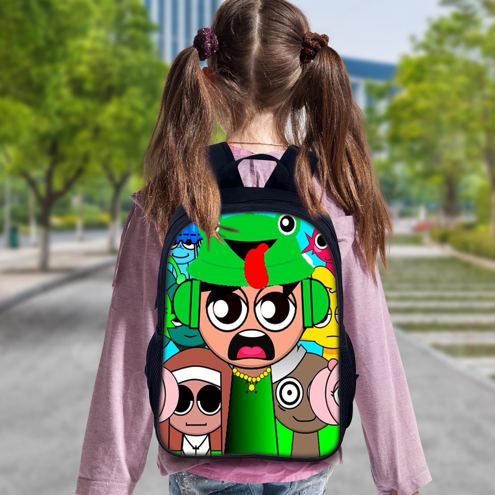 TYFLEI Sprunki Cartoon Backpack for School Cute Cartoon Series Sprunki ...