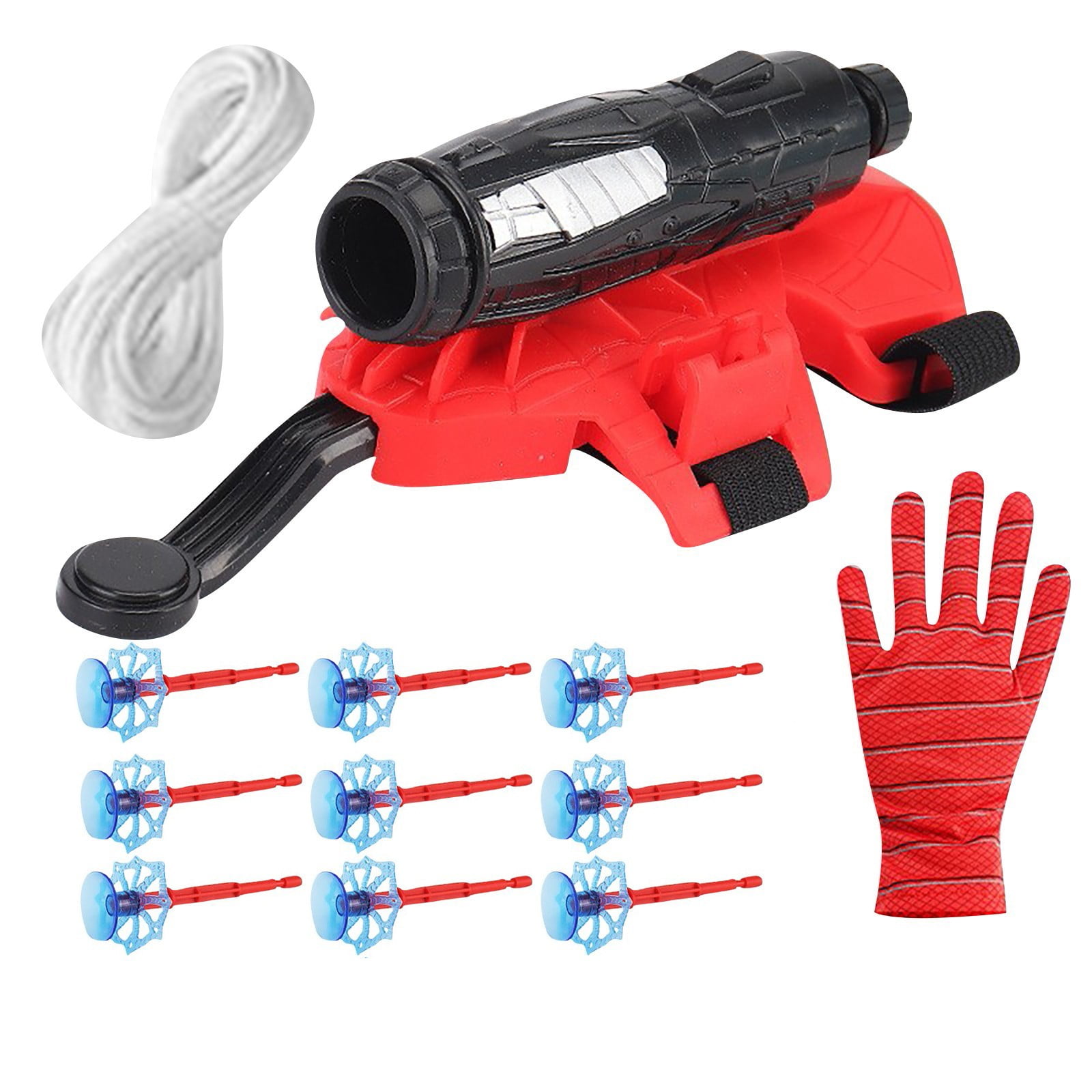 TYFLEI Superhero Toys Soft Bullet Can Be Fired Spinning Gloves Red ...