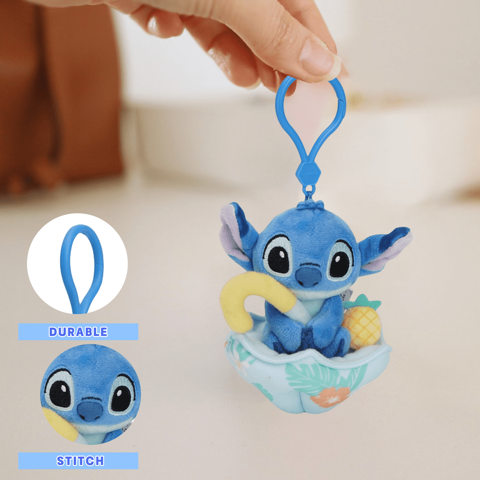 TYFLEI Unique Stitch Keychain Kawaii Cartoon Style Stitch Key Chain ...