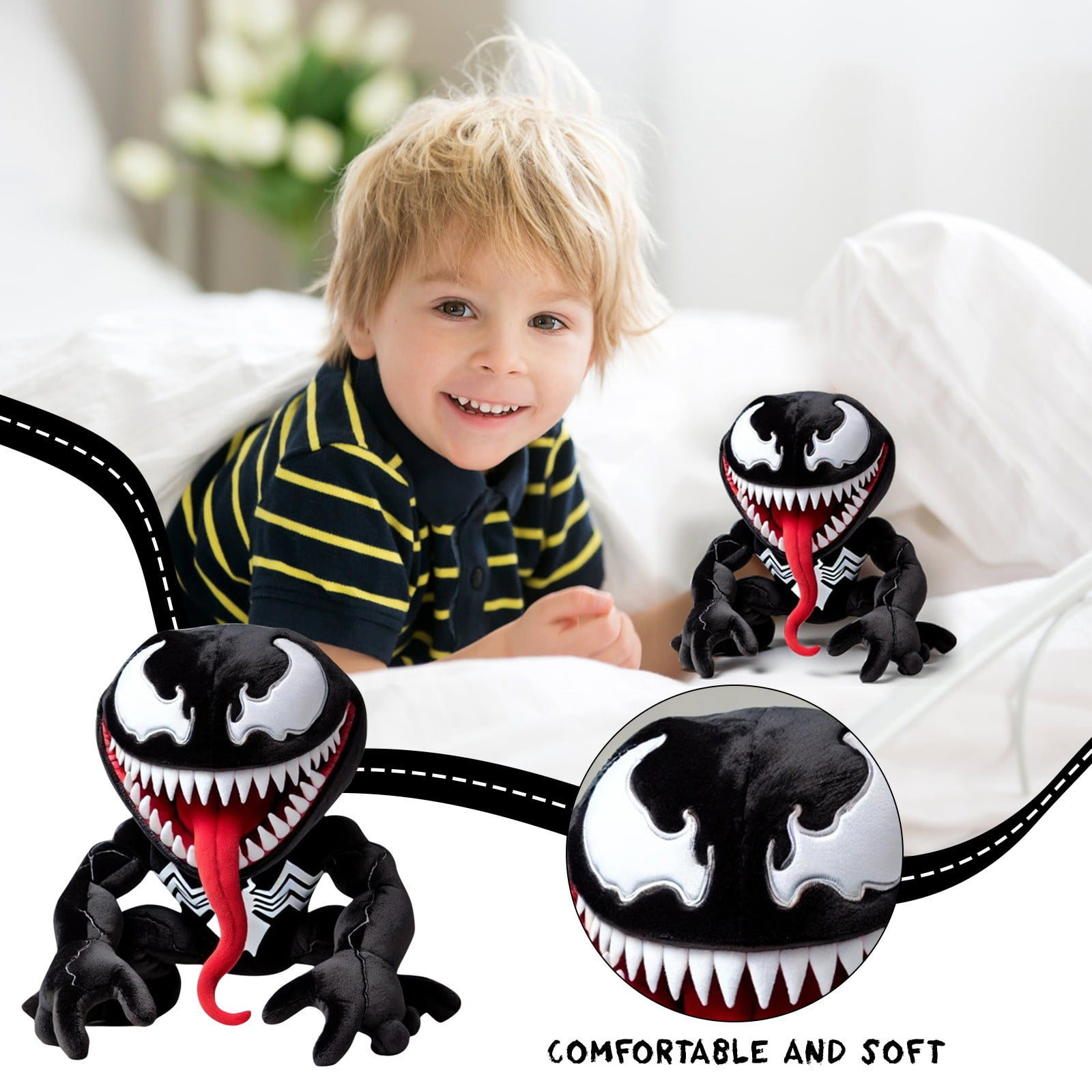 TYFLEI Venom plush Toys Collectible Superheroes Series Stuffed Animals ...