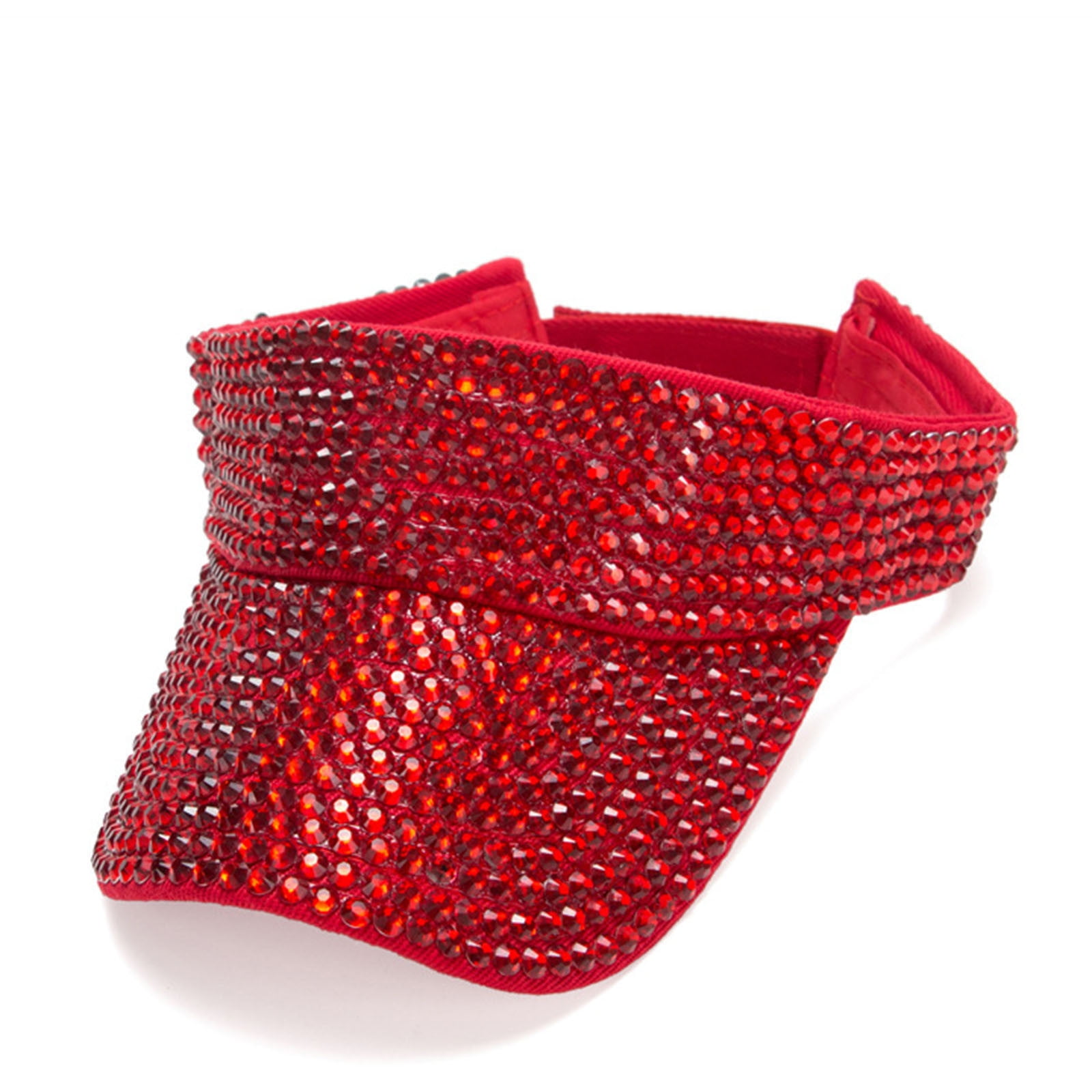 TYGHBN Bling Rhinestones Sport Hats Adjustable Summer Cap Visor Caps ...