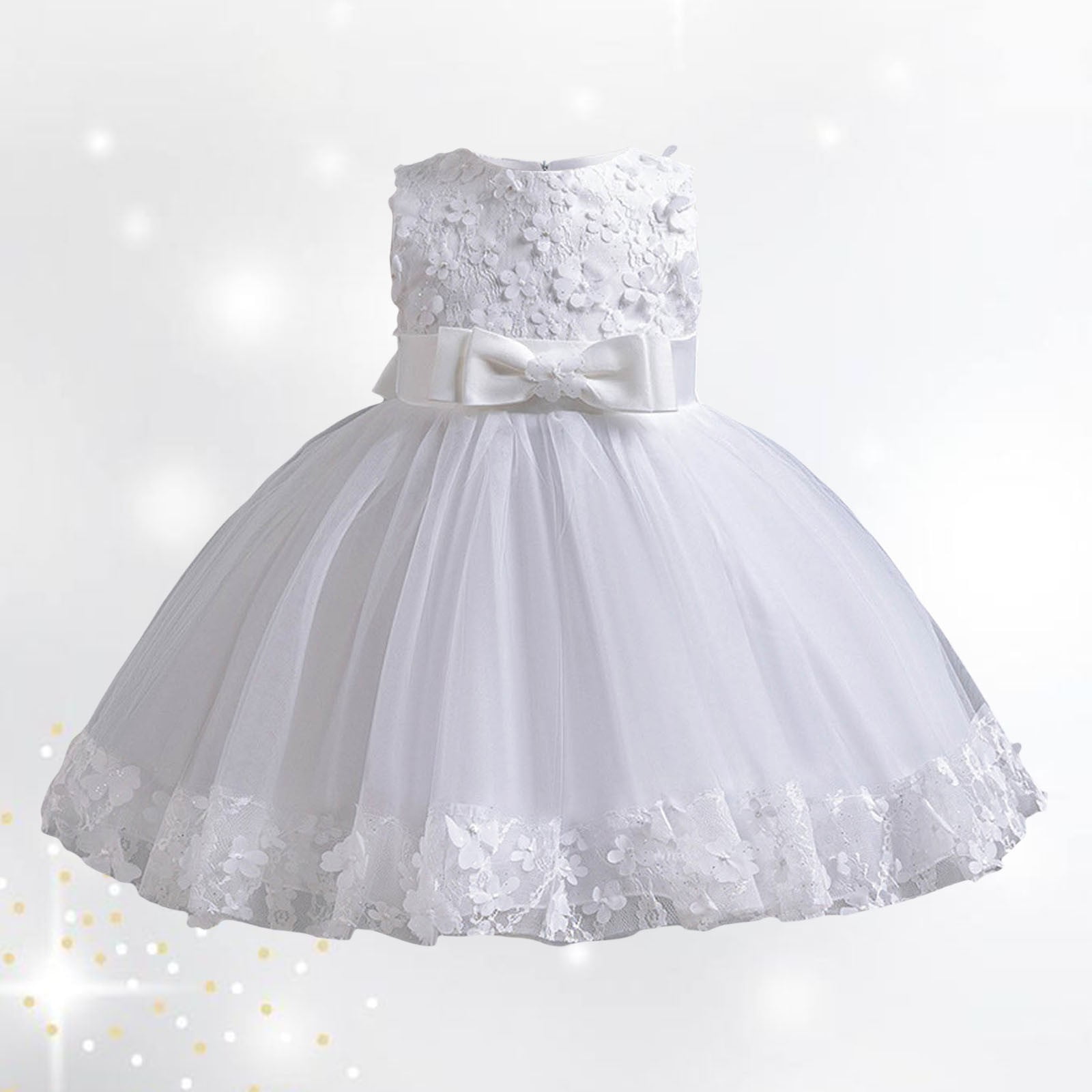 TYGHBN Children's Mesh Dress Dress Stylish Little Girl Dress Open Back ...