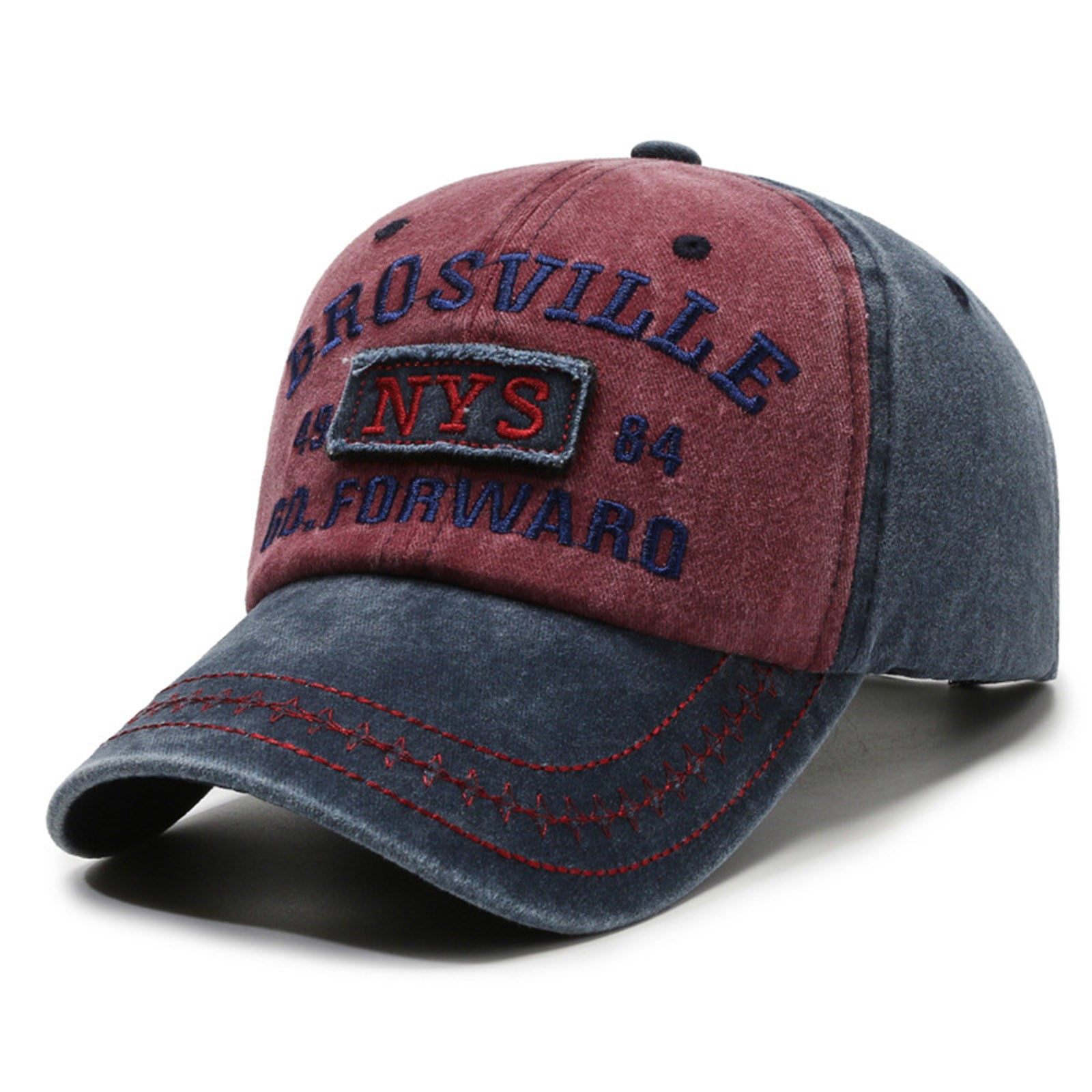 TYGHBN Couples Fashion Embroidered Letter Corduroy Vintage Hat Washed ...
