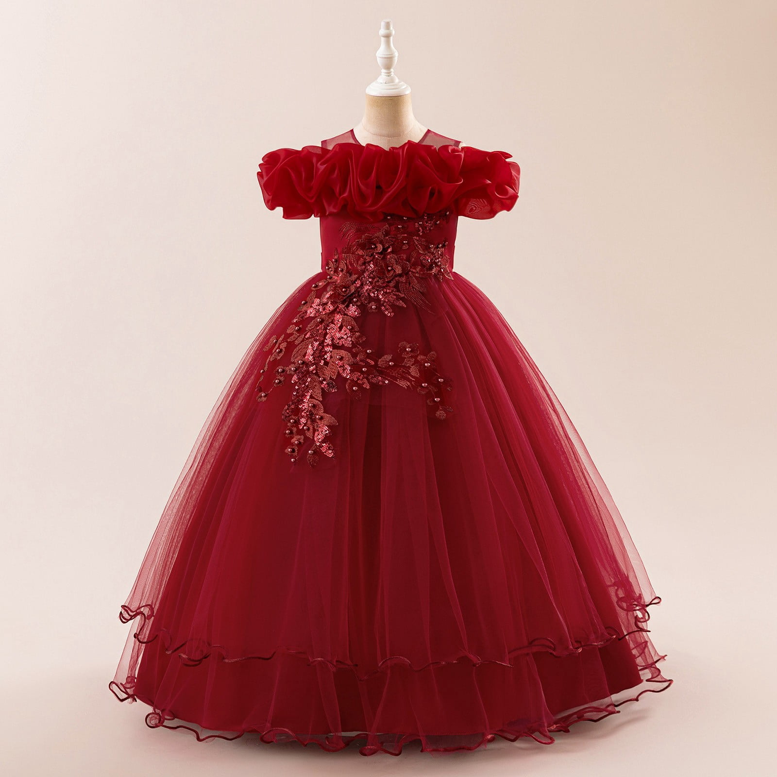 TYGHBN Elegant Girls Dresses for Casual Wedding and Party Wear with Off ...