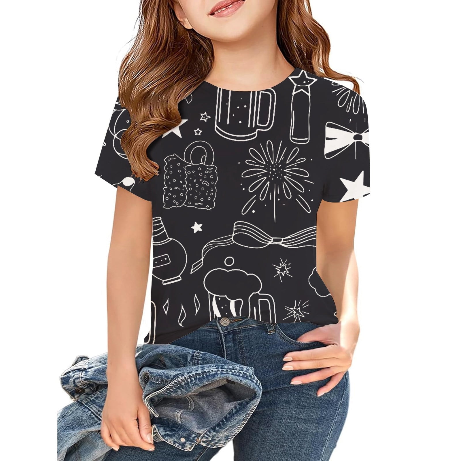 TYGHBN Shirt Day T Shirt for Kids Shirts Rainbow Tee Tops 1 Cute Girls ...