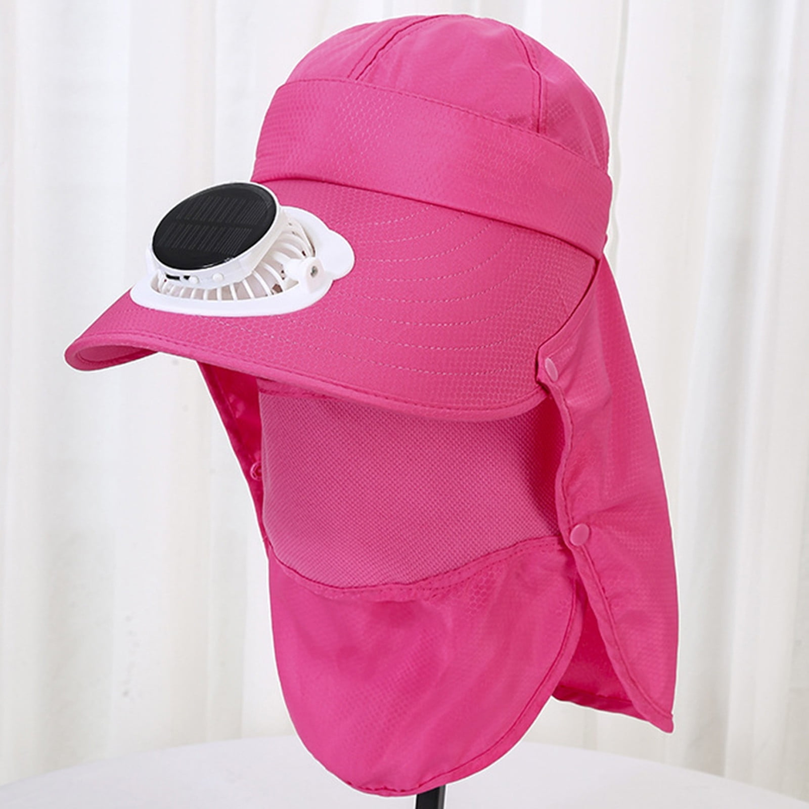 TYGHBN Solar Fan Hat Outdoor Working Sun Shade Sunscreen Greenhouse ...