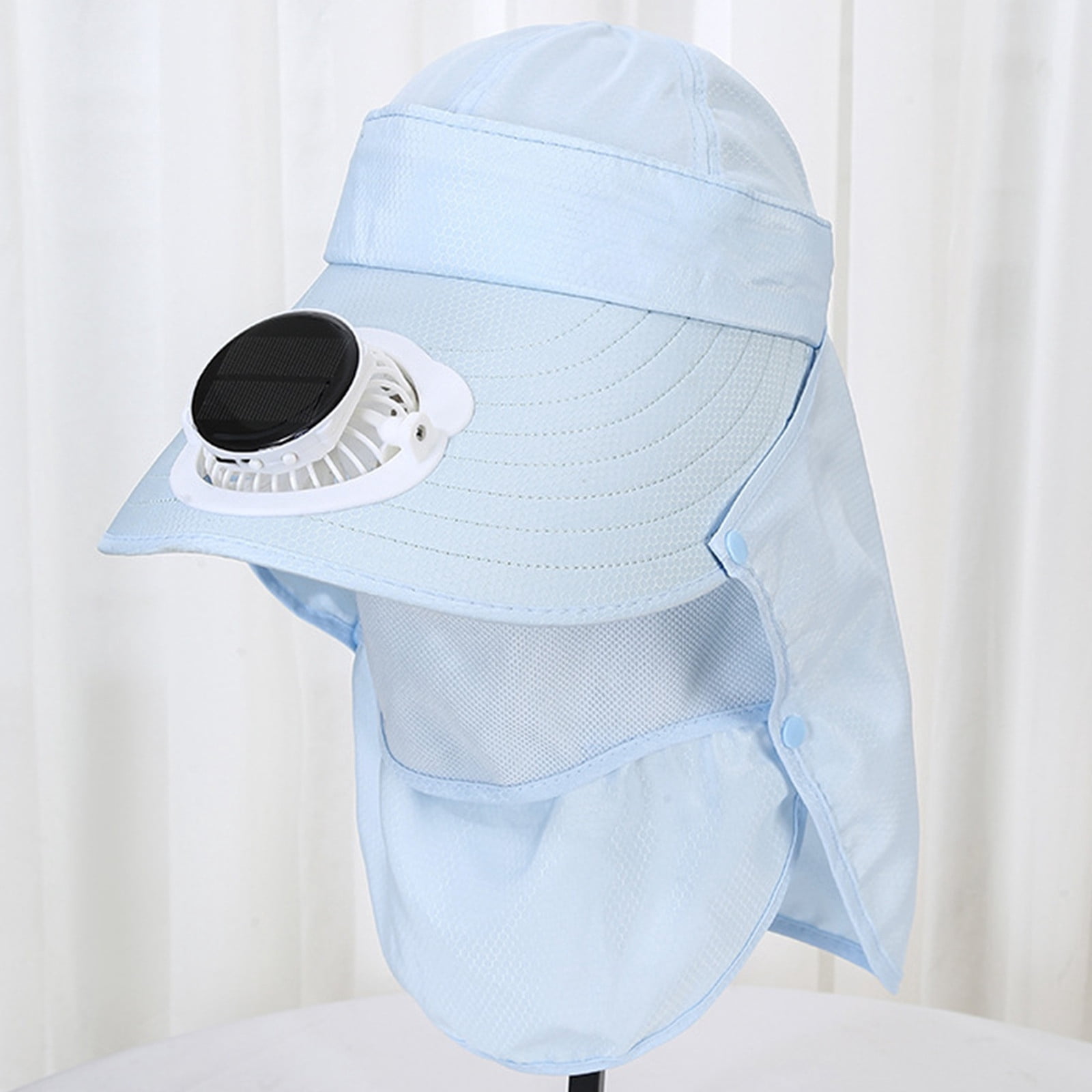 TYGHBN Solar Fan Hat Outdoor Working Sun Shade Sunscreen Greenhouse ...