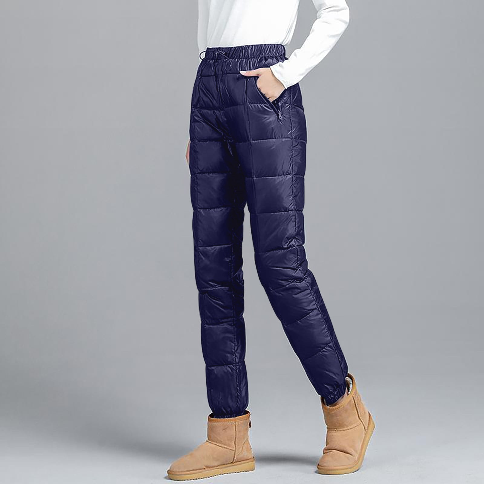 TYGHBN Winter Plus Plus Size Down Trousers for Men and Women Wear High ...