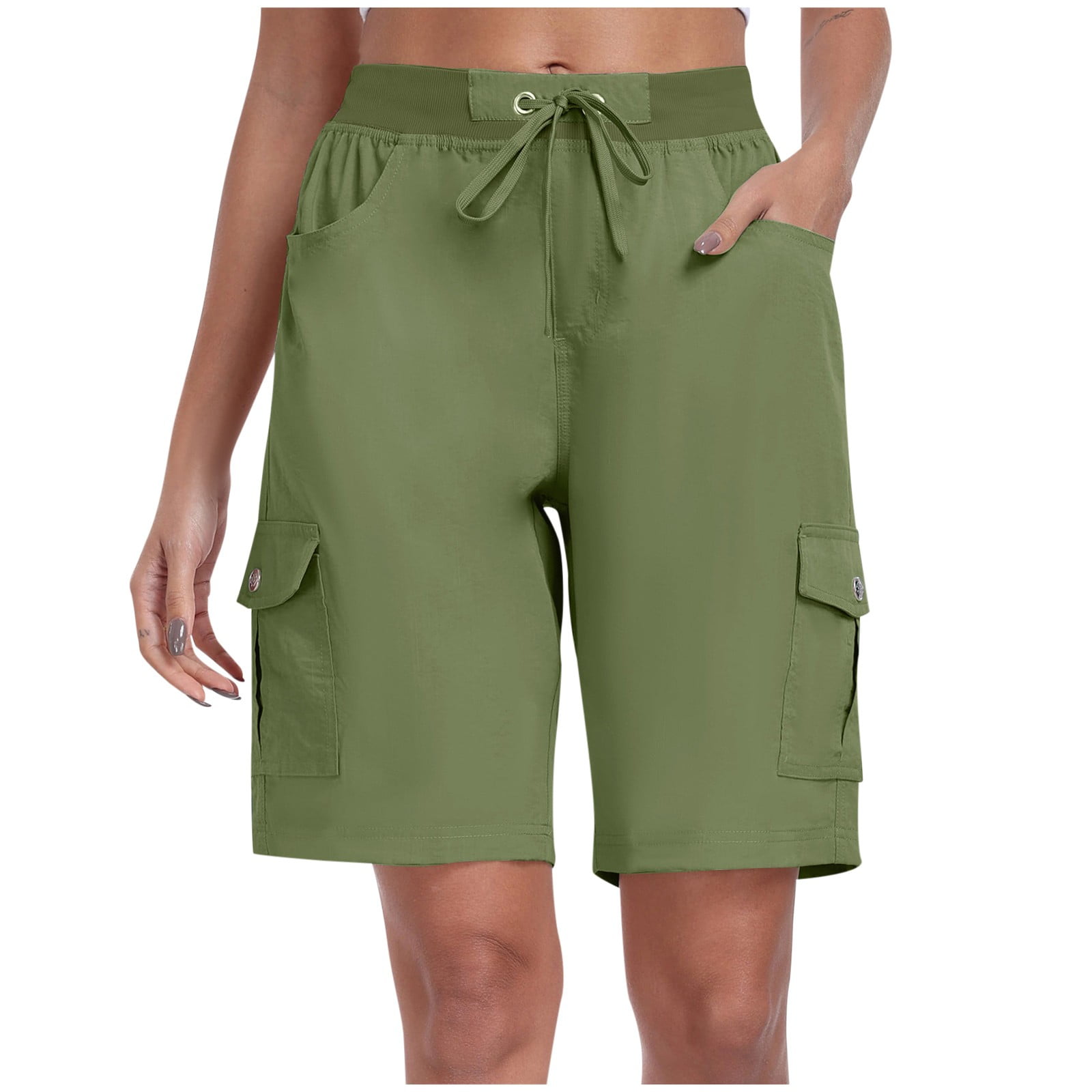 TYGHBN Women Cargo Hiking Shorts Athletic Outdoor Cargo Shorts Pants ...