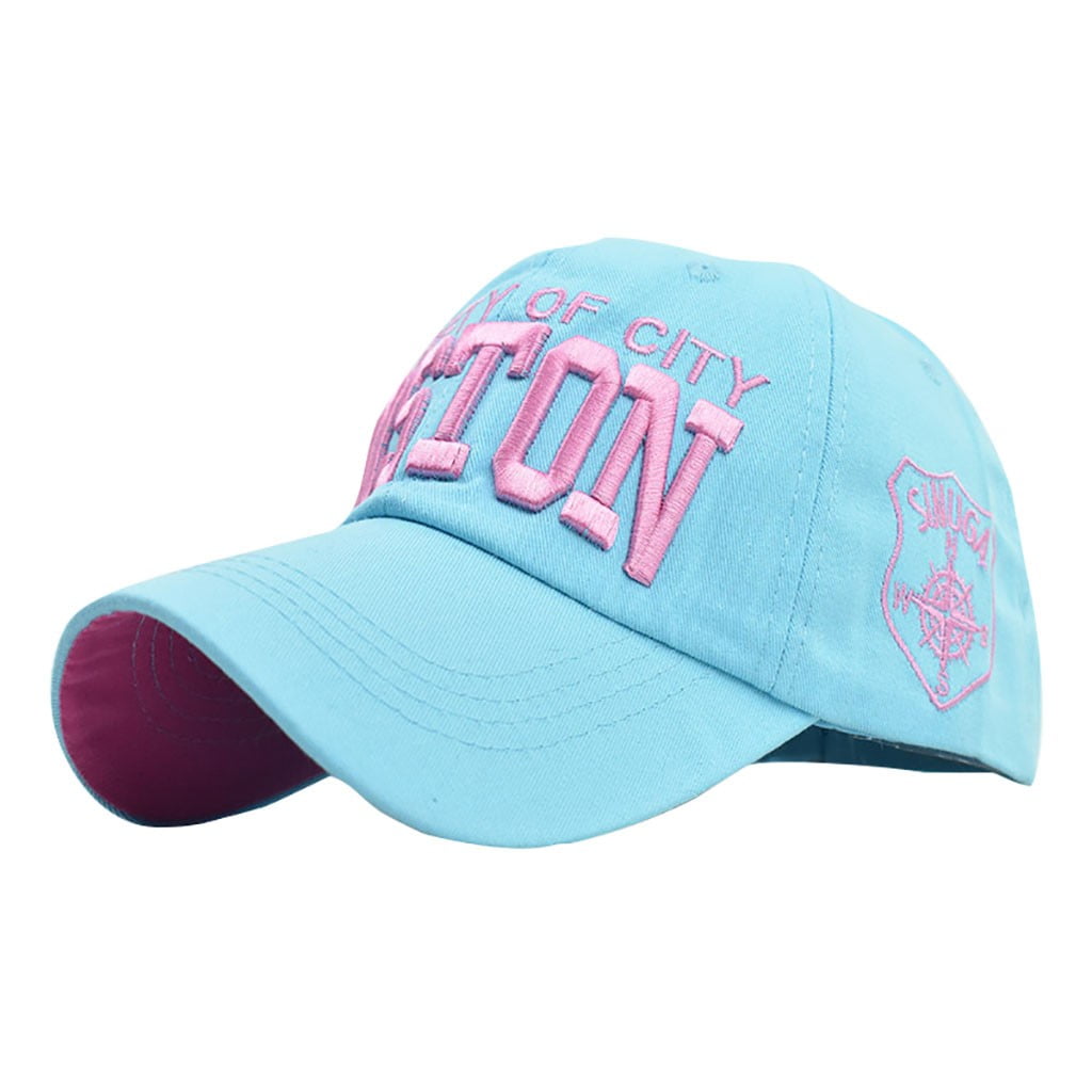 TYGHBN Women Men Adjustable Hats Distressed Denim Letter Embroidered ...