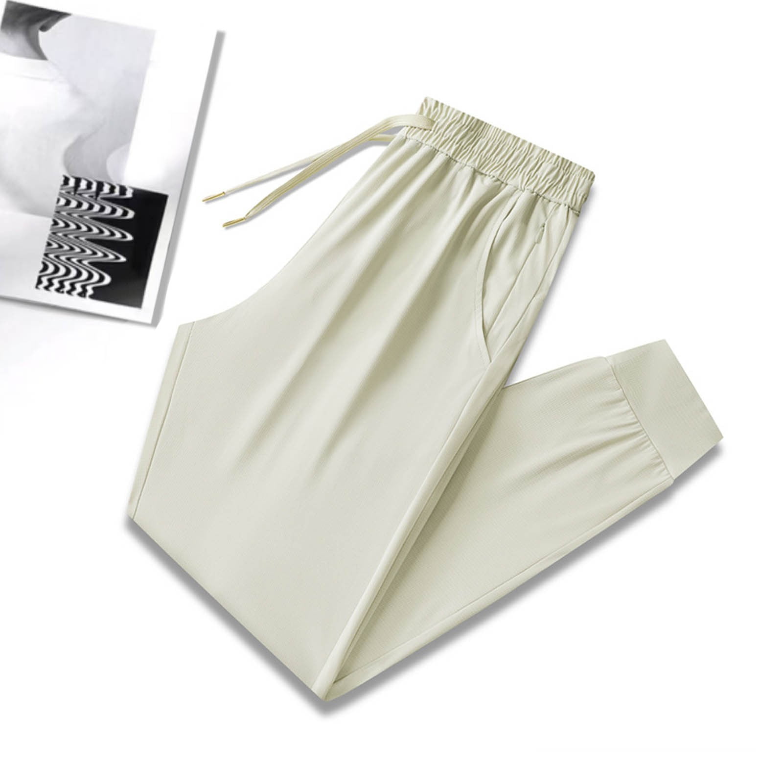TYGHBN Women's Casual Pants High Waist Elastic Comfortable Trousers for ...