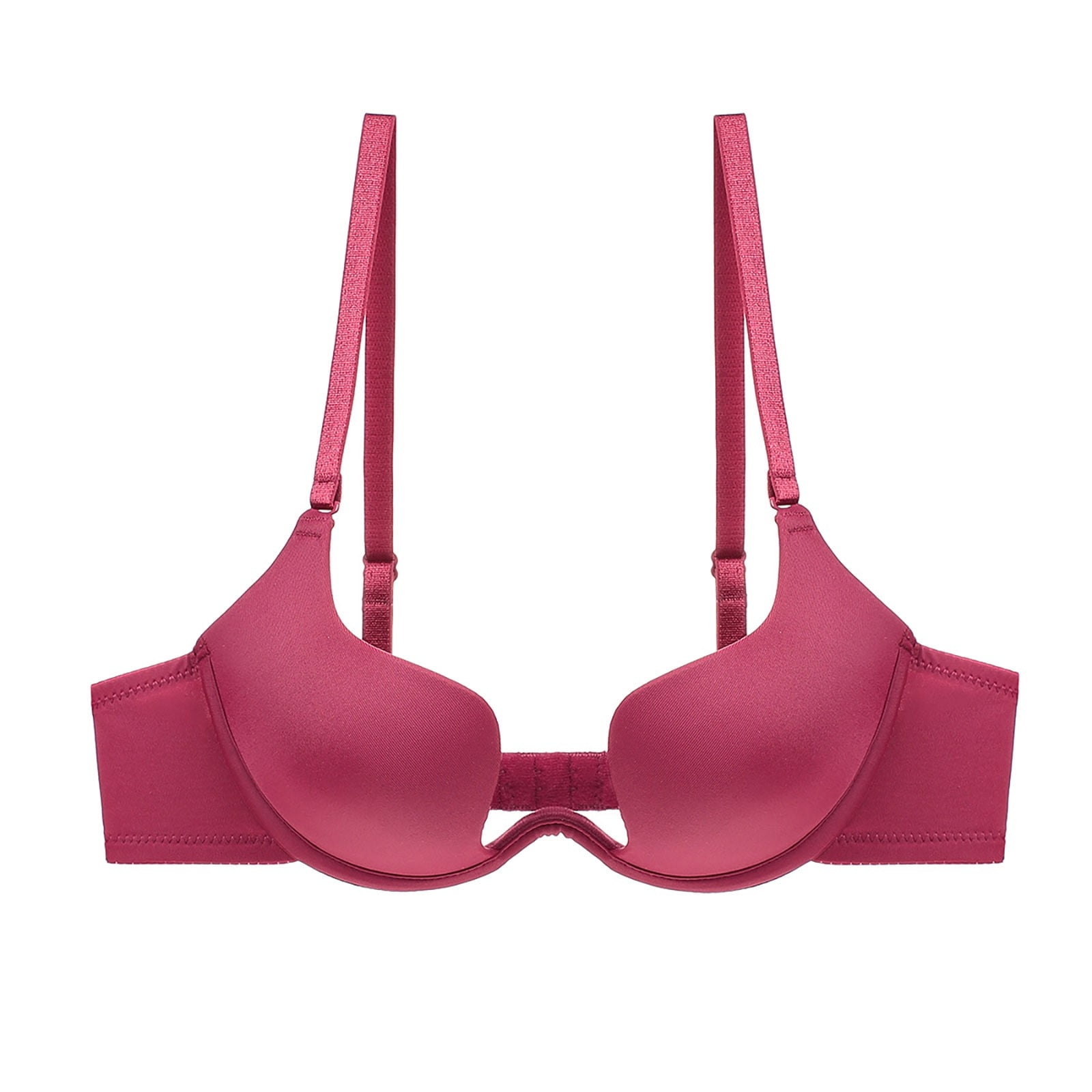 TYGHBN Women's Deep V Sexy Gathered Bra Hanging Neck Beautiful Back U ...