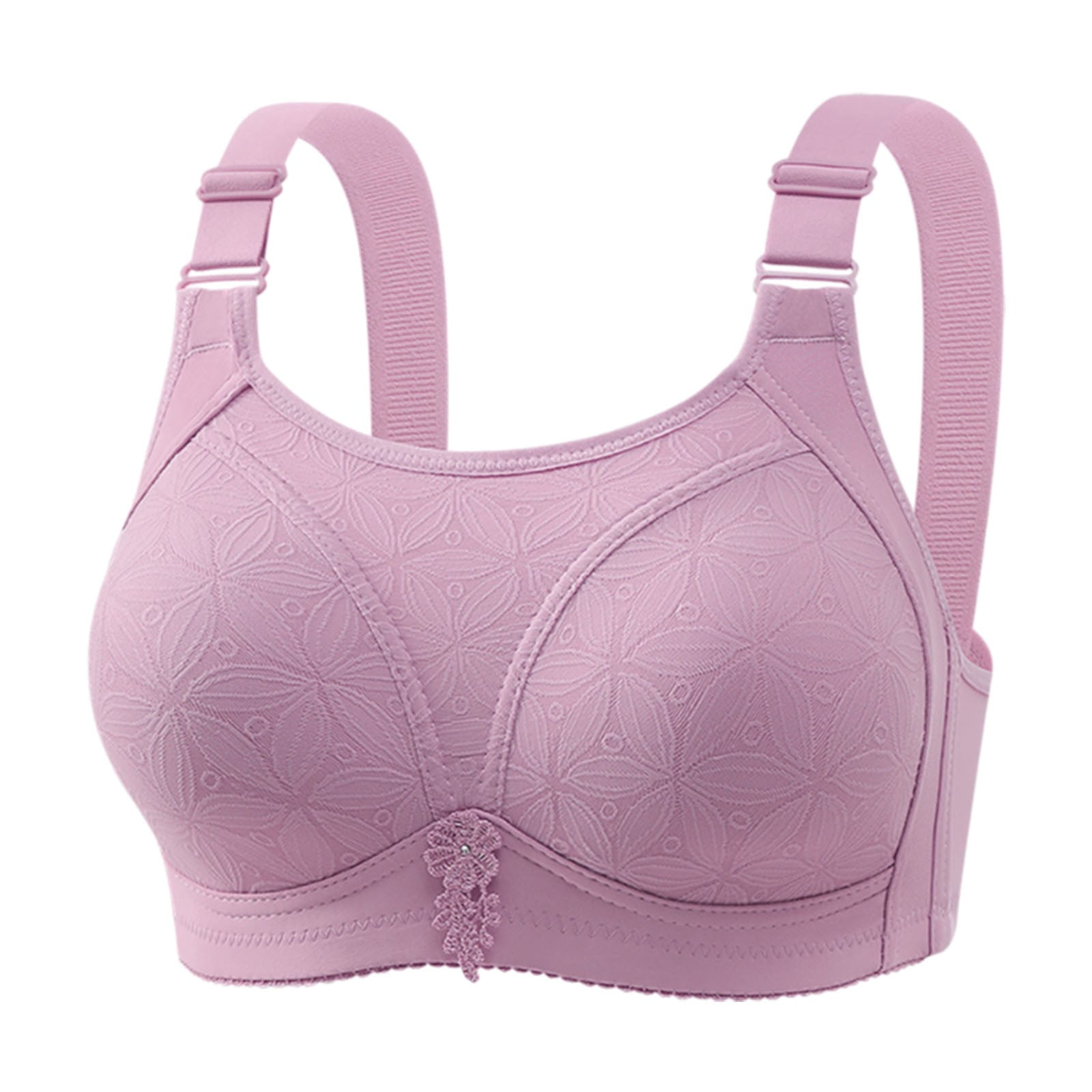 TYGHBN Women's Lace Push Up Comfort Breathable Bra Without Underwire Lingerie for Mom Bras Pack ...