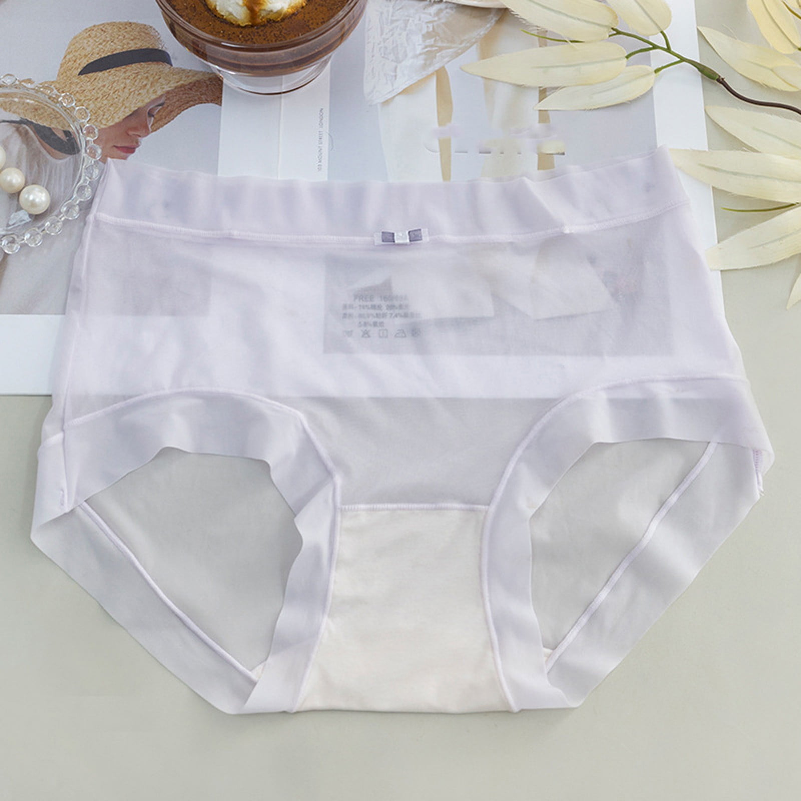 TYGHBN Women's Underwear Silk Crotch Ice Silk Flying Thin Seamless ...
