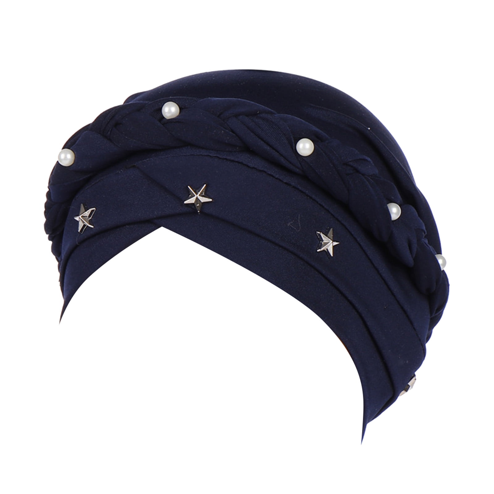 TYGHBN Womens Elastic Solid Color Comfortable Flat Hat Color Pearl ...