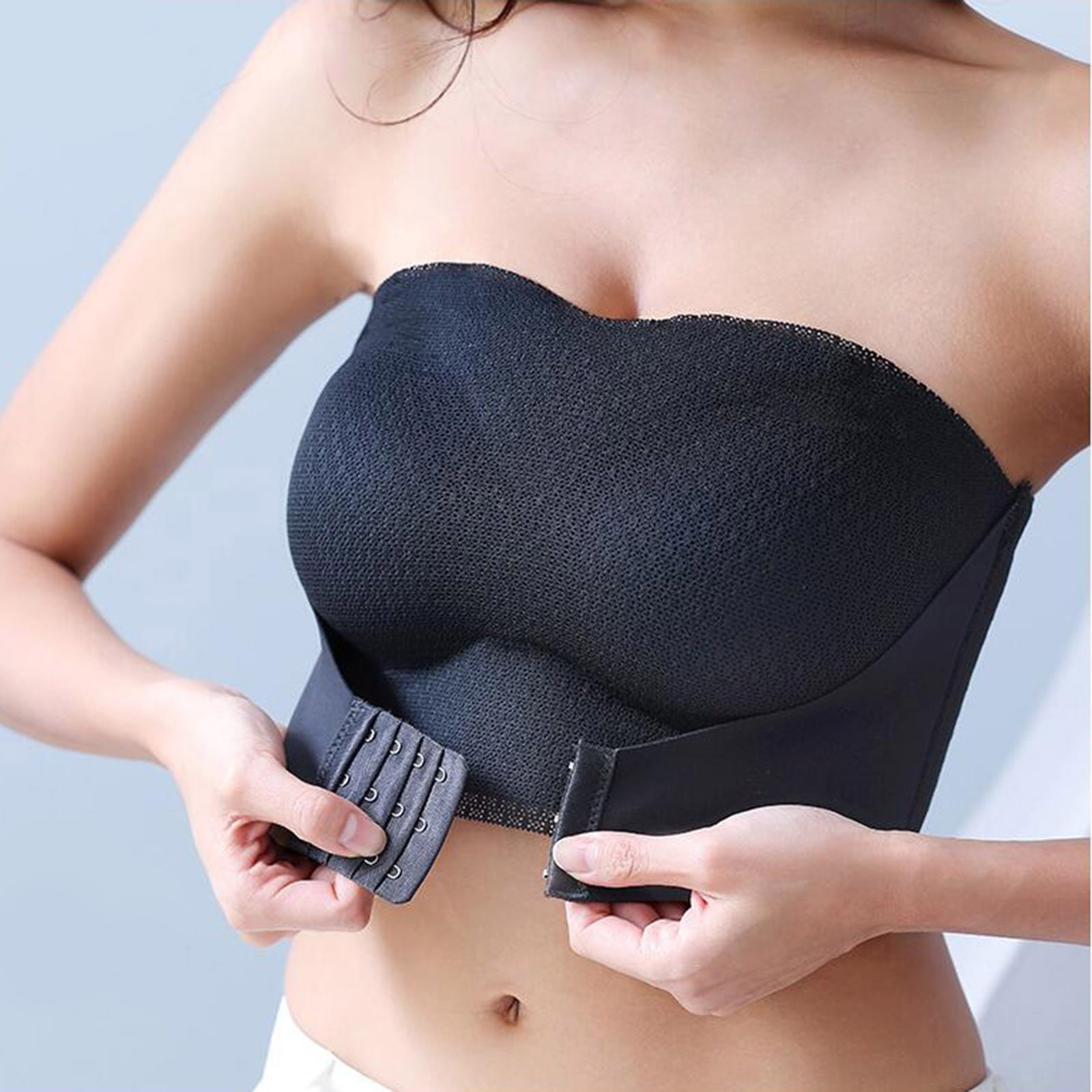 TYGHBN Womens Seamless Rimless Bra Beauty Chest Pads Bra Daily Sport Underwear Sports Bra Large ...