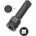 TYHREF-1/2-Inch Drive x M18(18mm） Impact XZN Triple Square Spline Bit ...