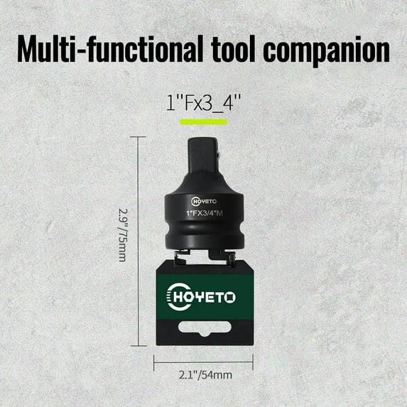 TYHREF-1" to 3/4" Heavy-Duty Impact Adapter | Chrome Molybdenum Alloy ...