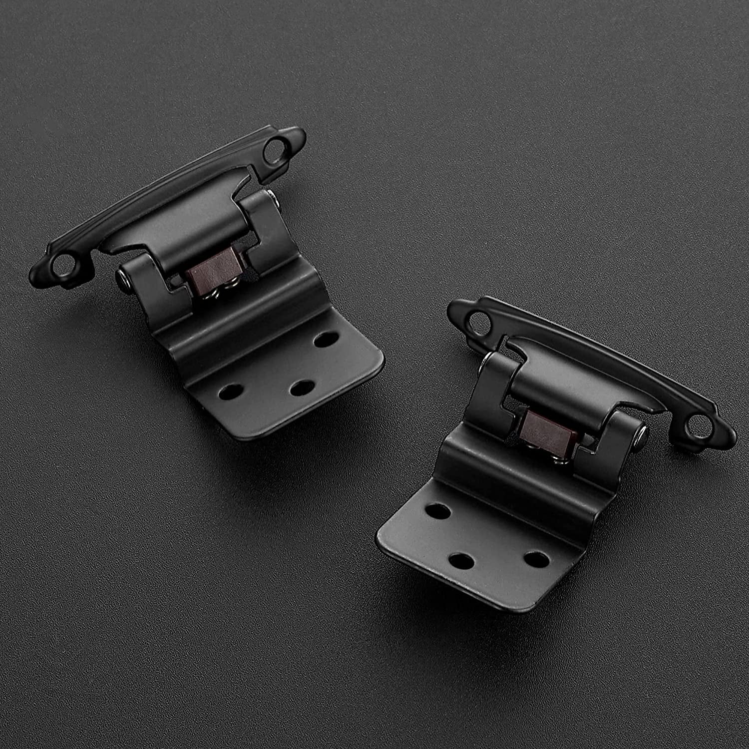 TYHREF-10 Pack 5 Pairs 3/8 inch Inset Kitchen Cabinet Door Hinges Black ...