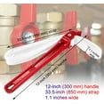 TYHREF-12 Inch Strap Wrench Adjustable Pipe Nylon Plumbing Strap Wrench ...