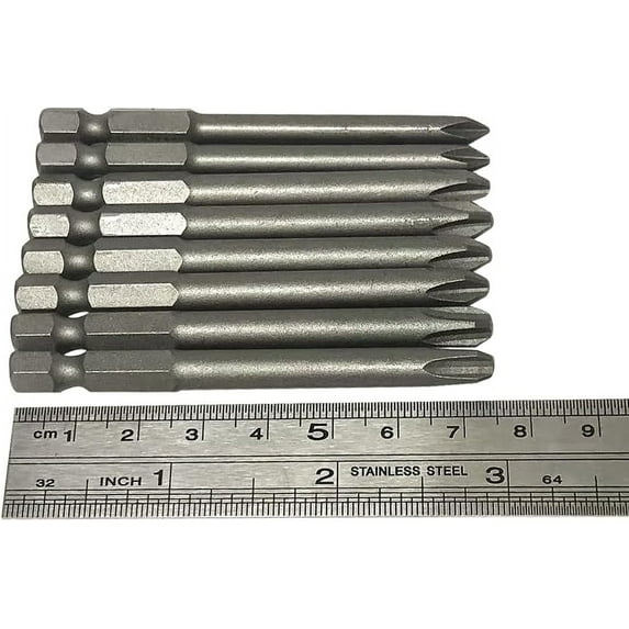 TYHREF-12 Piece Phillips Screw Bit Set, 3 Inch Long Screwdriver Bits ...