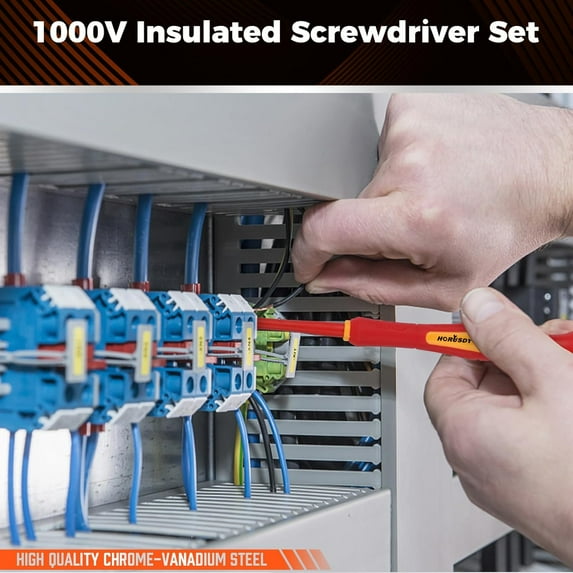 TYHREF-12-Piece Precision Screwdriver Set, 1000V Insulated Electrician ...
