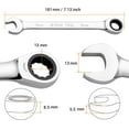 TYHREF-13mm Ratcheting Combination Wrench Metric, Industrial Grade Gear ...