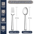 TYHREF-16-Piece Forks and Spoons Silverware Set, 8 Dessert Forks (6.7 ...