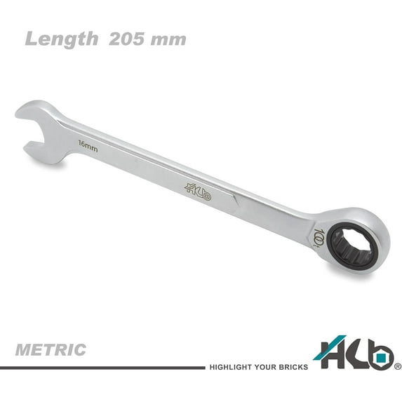 TYHREF-16 mm 100-Tooth Ratcheting Combination Wrench WDM016-U | 12 ...