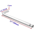 TYHREF-17mm Hex Key Wrench Extra Large CR-V Steel 11" Length Long Arm Ball End Hex Key Wrench ...
