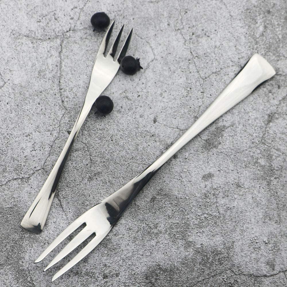 TYHREF-18/10 Stainless Steel 4 Piece Mirror Polished Silver Fish Fork ...