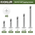 TYHREF-190 PCS #8 Modified Truss Head Self Tapping Sheet Metal Screws ...