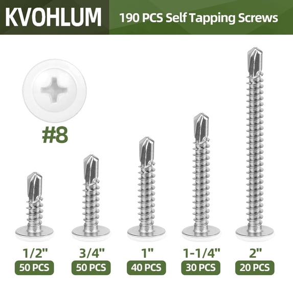 TYHREF-190 PCS #8 Modified Truss Head Self Tapping Sheet Metal Screws ...