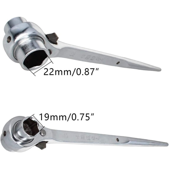 TYHREF-19mmx22mm OR 3/4"×7/8" 12 Point Double Ended Socket Ratcheting ...