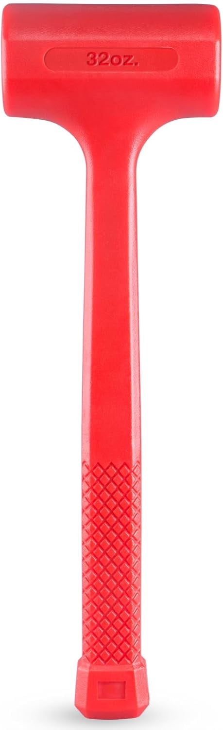 TYHREF-2-LB (32-OZ) Premium Dead Blow Hammer and Unicast Mallet, Neon ...