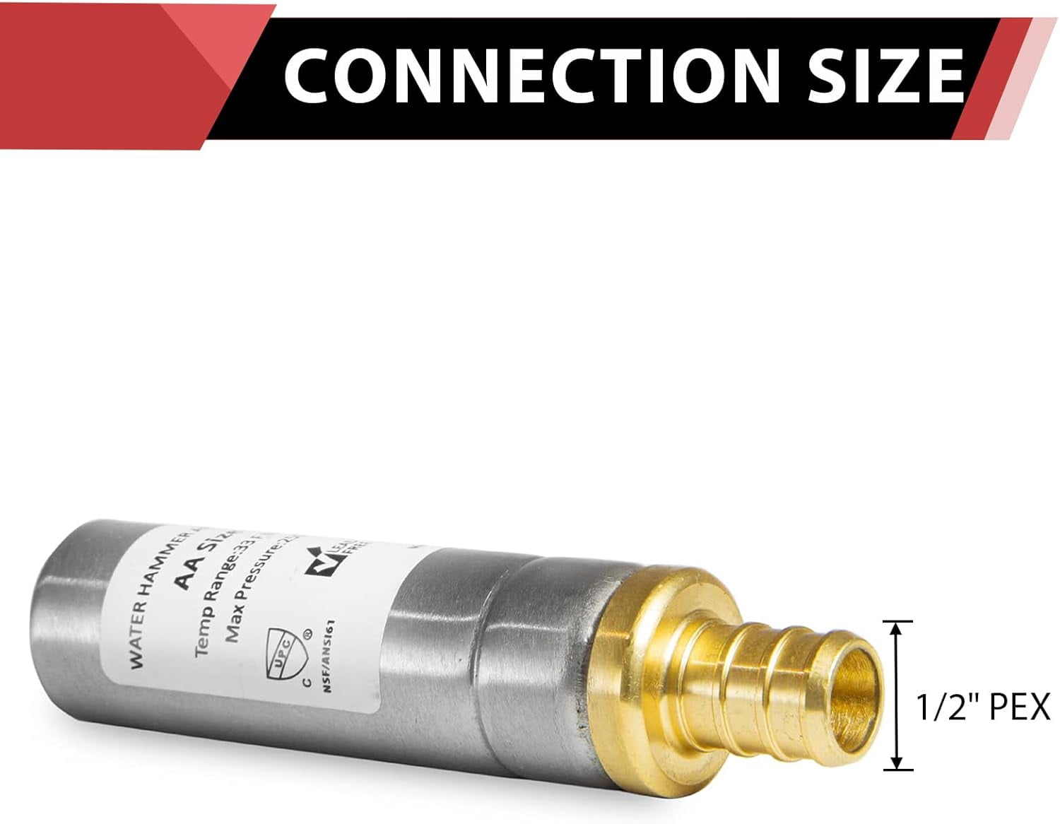 TYHREF-2-Pack MH-111 1/2-Inch Straight Pex Barb Crimp Connection F1807 ...